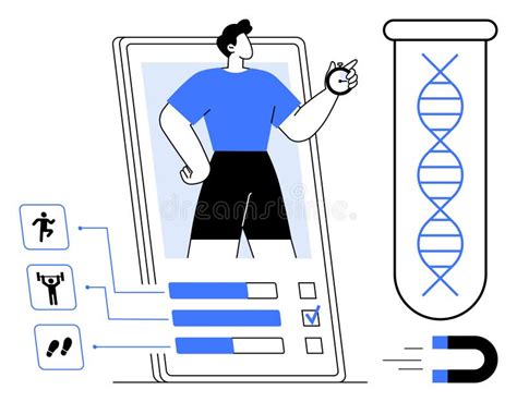 Fitness Tracking App Connecting Health Data Personal Goals And Dna