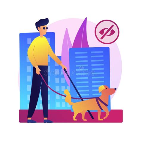 Blindness And Vision Loss Abstract Concept Vector Illustration Stock