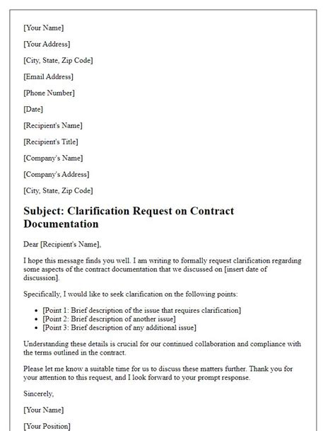 Letter Template For Contract Documentation Request Free Samples In Pdf Letterin