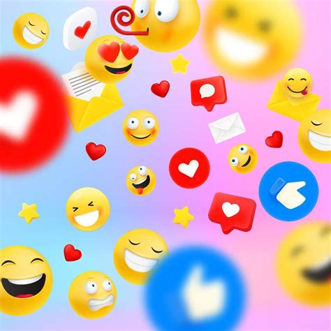 Conceito De Comunicação De Rede Social Com Diferentes Emoji E ícones