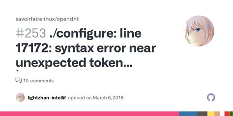 Configure Line 17172 Syntax Error Near Unexpected Token `pkgcheck