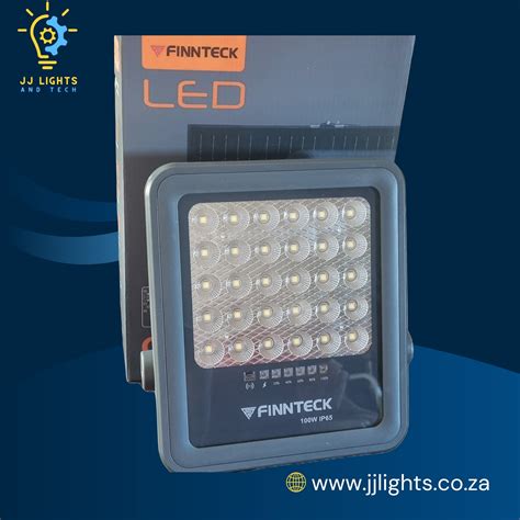 100watt Finnteck Solar Flood Light Set Jj Lights And Tech