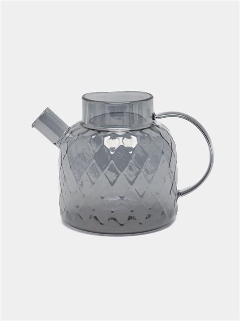 Чайник заварочный из жаропрочного стекла с фильтр пружинкой с металлической крышкой купить по