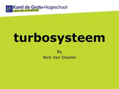 Powerpoint Turbosysteem Ppt