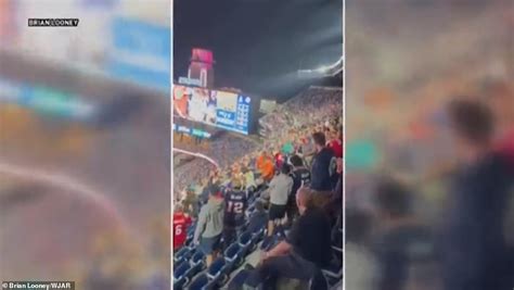 Raiders Fan Is Punched And Thrown Down The Steps By A Chargers Rival