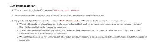 Solved Data Representation 4 What Are These Bits As 8 Bit