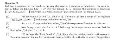 Solved Question Just Like A Sequence Of Real Numbers We Chegg