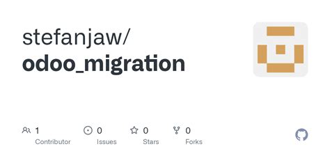 Github Stefanjaw Odoo Migration
