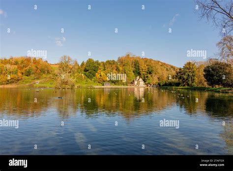 Swanbourne Lake With Swanbourne Lodge Tearoom Arundel West Sussex