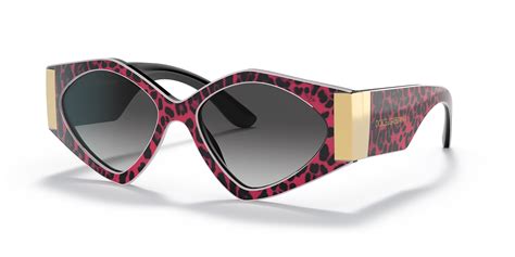 Dolceandgabbana Dg4396 55 Grey Gradient Black And Leo Fuchsia Sunglasses