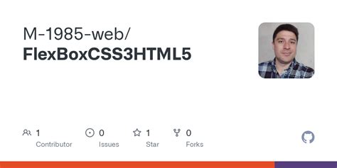 GitHub M 1985 Web FlexBoxCSS3HTML5