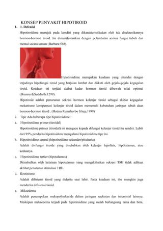 Konsep Penyakit Hipotiroid AKPER PEMKAB MUNA PDF