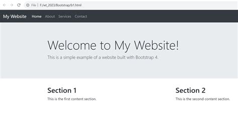 A Basic Example Of Jumbotron Using Bootstrap 4 Programmingempire