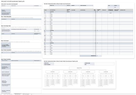 Project Scope Example Scope Baseline Project Scope Statement Templates