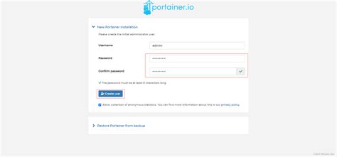 【云原生 Docker 高级篇】08、docker 轻量级可视化工具 Portainerportainer默认账号密码 Csdn博客