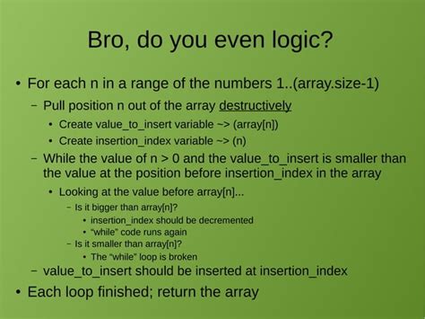 Intro To Sorting Insertion Sort Ppt