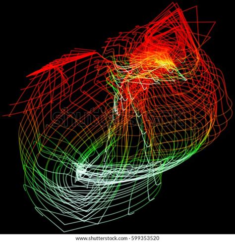 Vector Illustration Complex Network Structure Formed เวกเตอรสตอก ปลอดคาลขสทธ 599353520