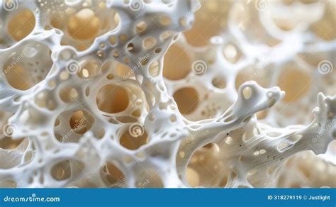 Closeup Of A 3d Printed Scaffold A Porous Structure Used To Guide The