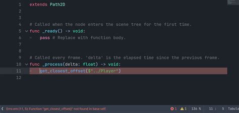 How Do I Make The Position Of My Sprite In A Path2d Be The Closest Distance To My Player Node