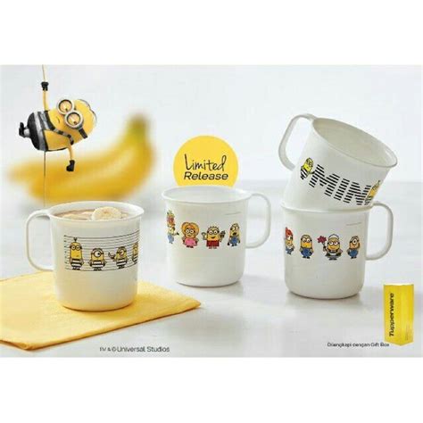 🌟mug Minion Papoy Tupperware Set 4pcs 🌟 Shopee Malaysia