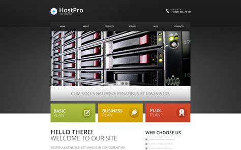 Hosting Responsive Drupal Template 47506 Templatemonster