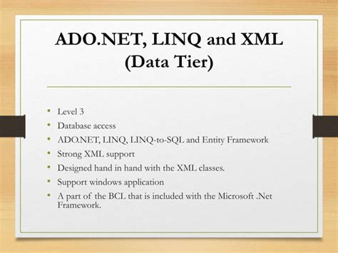 Net Framework Architecture Ppt
