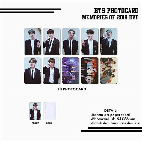Jual Bts Memories Of 2018 Dvd Photocard Indonesiashopee Indonesia