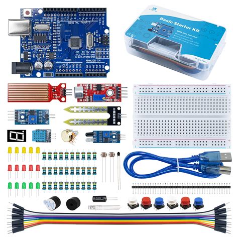 LAFVIN Kit B Sico De Inicio Para Proyectos Arduino Uno R3 Kit De