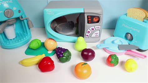 Toy Cutting Fruits with Velcro - Cooking Playset For Kids - YouTube