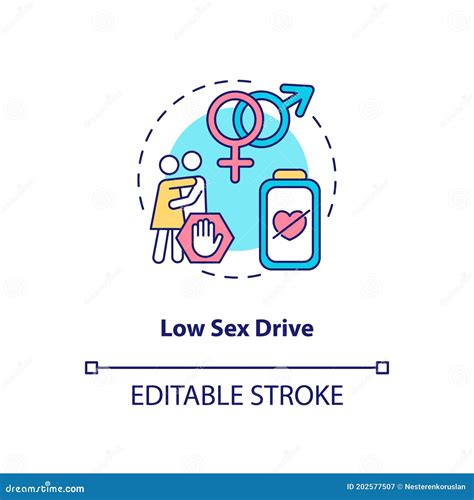 Low Sex Drive Concept Icon Stock Vector Illustration Of Disorders