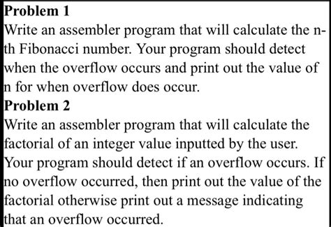 Solved Problem 1 Write An Assembler Program That Will