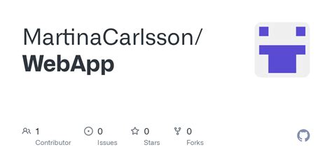 Github Martinacarlssonwebapp
