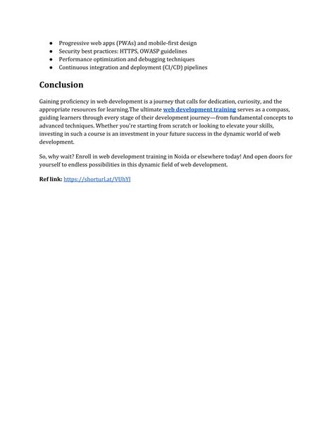 Mastering Web Development The Ultimate Coursepdf