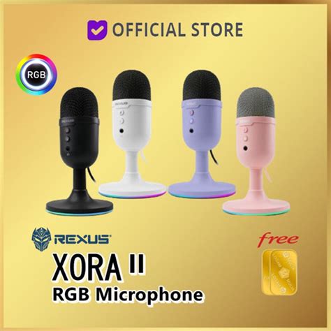 Jual Rexus Xora Ii Dm2 Rgb Microphone Streaming Gaming Xora 2 Dm 2