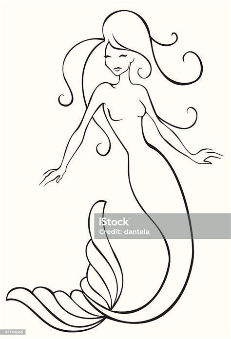Mermaid Stock Illustration Download Image Now Mermaid Adult Ancient Istock