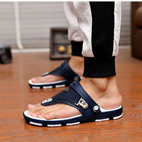 Купить Мужские шлепки Flip Flops для пляжа или бассейна, с подошвой Non ...