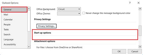 Topic Outlook MS Pro 2021 Start Up Options Disappeared AskWoody