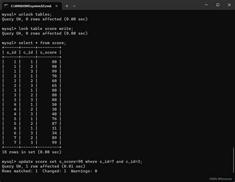 Mysql锁定机制详解：从全局到行级 Csdn博客