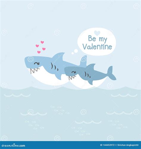 Cute Sharks Pattern Nautical Seamless Print Sea Life Vector