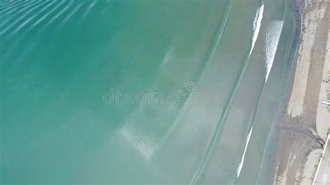 Aerial View Of Tidal Waves Off The Coast Stock Footage Video Of