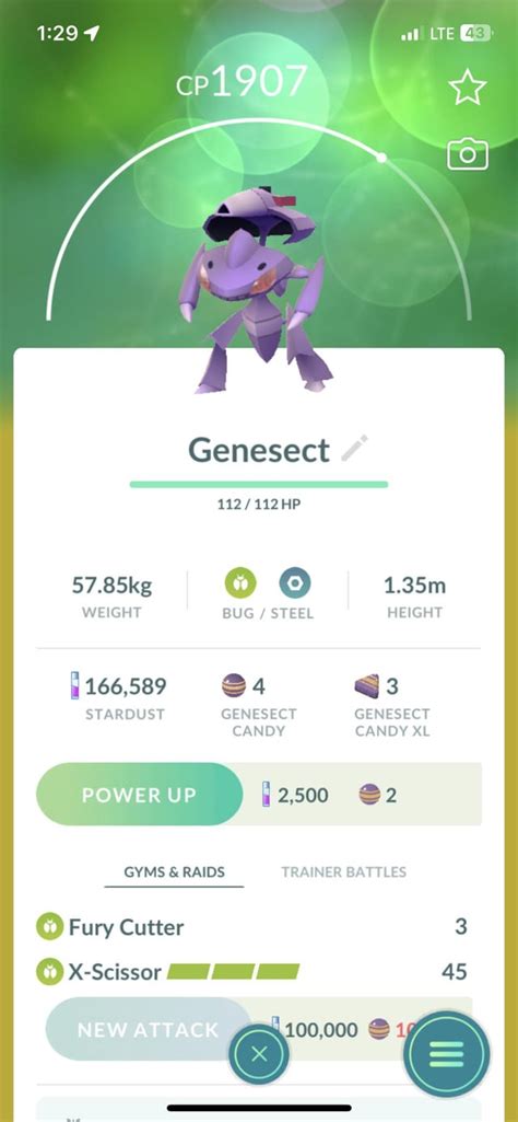 I Raised A Burn Drive Genesect But It Doesnt Have Fire Tecnoblast R