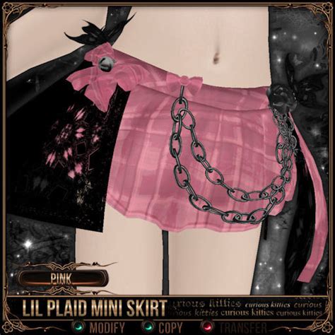 Second Life Marketplace Mesh Curious Kitties Lil Plaid Mini