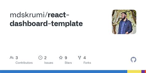 Github Mdskrumireact Dashboard Template