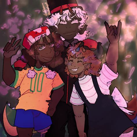 Uma Fanart Do Late Night Trio Richas Pomme E Dapper Que Eu Tinha Feito ☆ R Tazercraftoficial