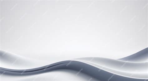 Abstract White Wave Pattern Background Premium Ai Generated Image