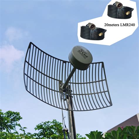 Version Mimo Parabolic Antenna G G LTE Grid Antenna MHz Dual Polarization MIMO Feed
