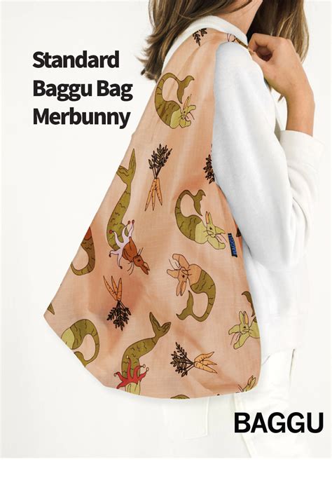 바쿠백 휴대용 장바구니 접이식 시장가방 Merbunnybaggu