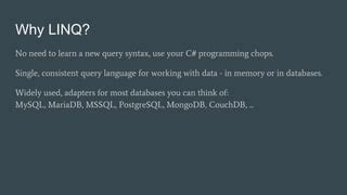 LINQ And LINQPad PPT