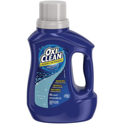 Oxiclean Liquid Laundry Detergent Sparkling Fresh Scent 45 Oz