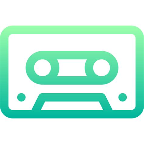Cassette Basic Gradient Lineal Color Icon